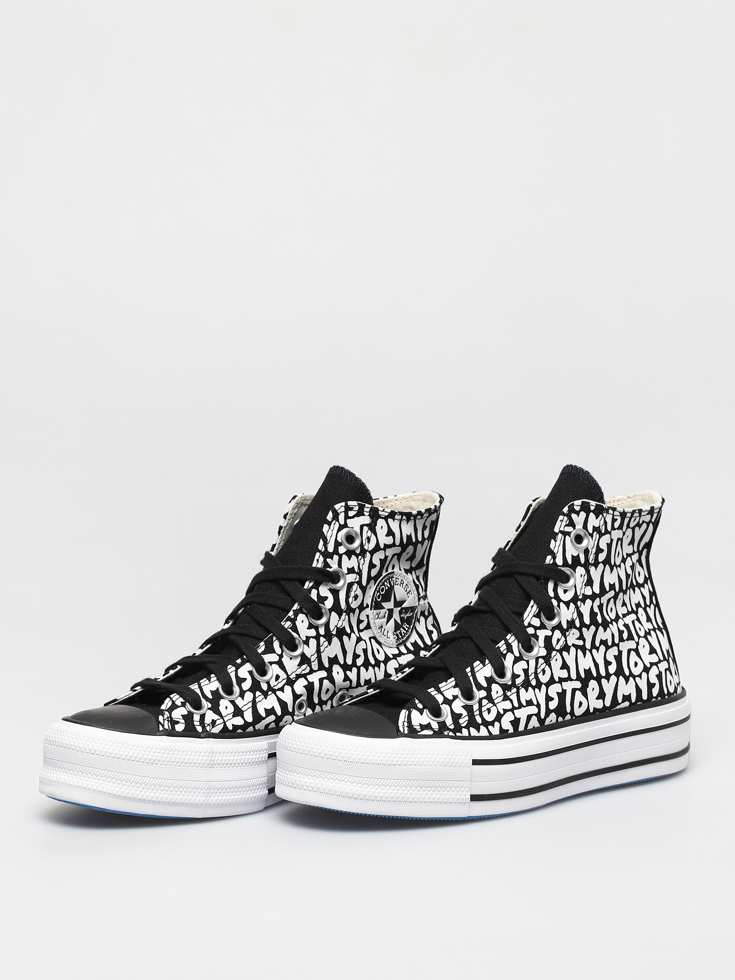 Converse Chuck Taylor All Star Double Stack Lift Hi Wmn Tornacipők (black)