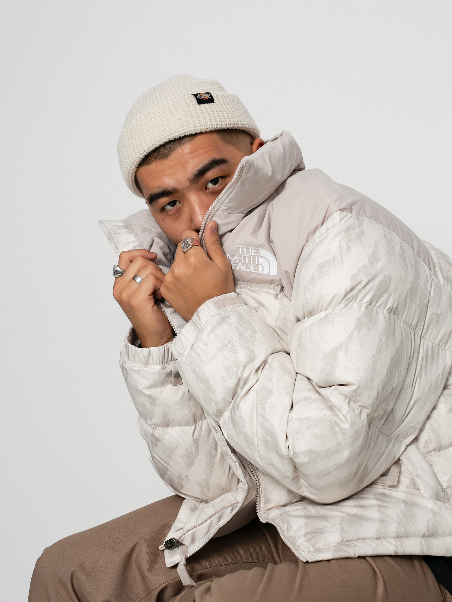 The North Face 1996 Retro Nuptse Dzseki - bézs (silver grey wooden ...