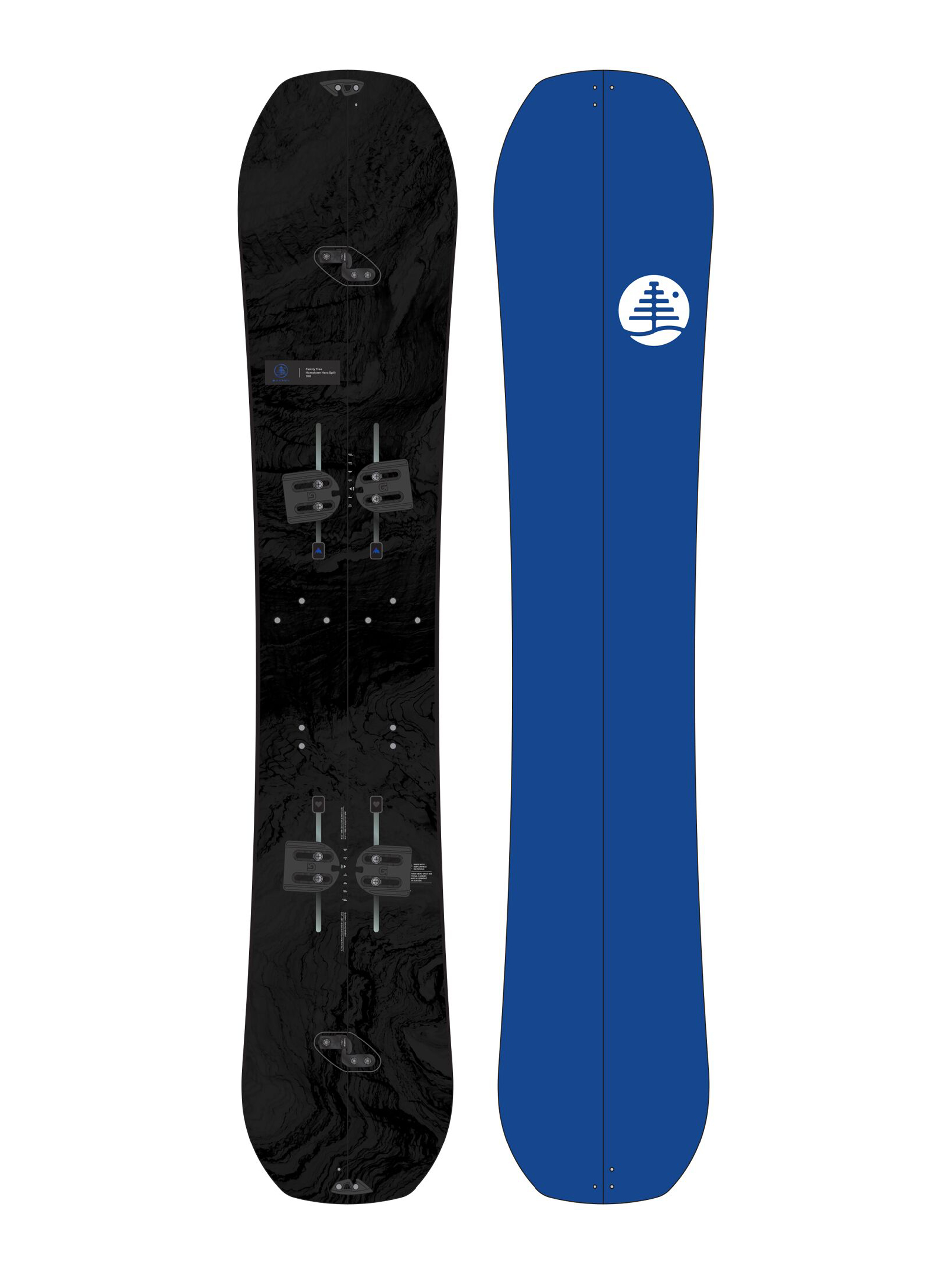 Burton Family Tree Hometown Hero Splitboard Snowboard - kék, fekete