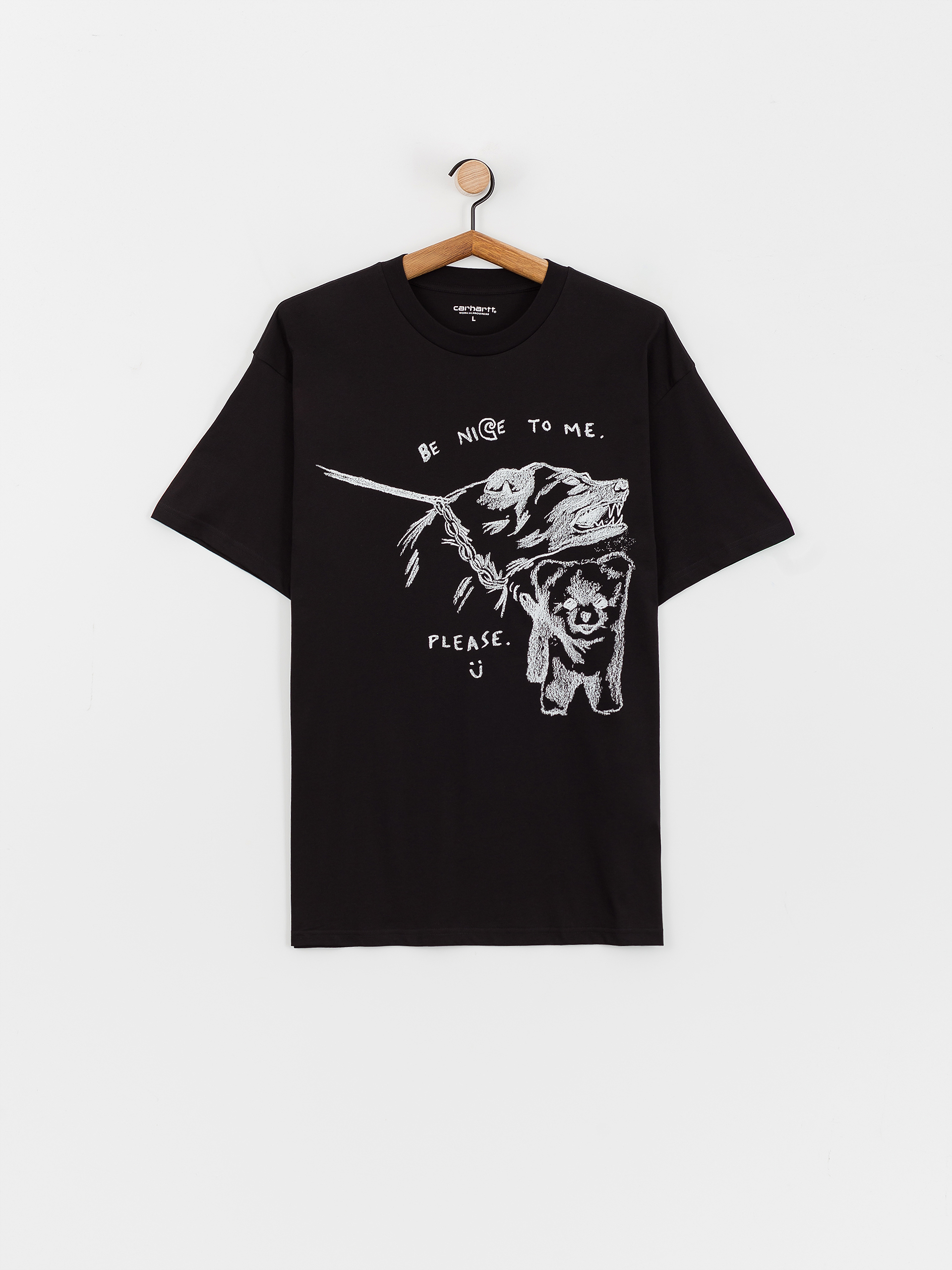 Carhartt WIP Pepe Be Nice Póló - fekete (black/white)